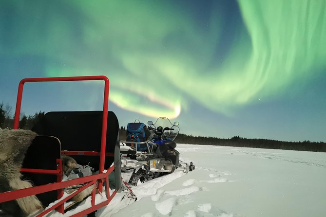 Northern Lights Sledge Ride By Snowmobile