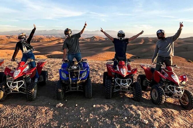 Quad Biking In Agafay Desert At Sunset