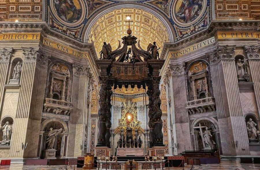 St. Peter'S Basilica Tour With Dome Climb and Papal Crypts